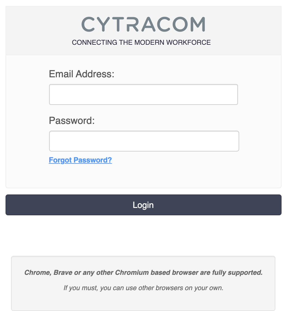 Cytracom UcaaS: Logging into the Cytracom Portal – Cytracom